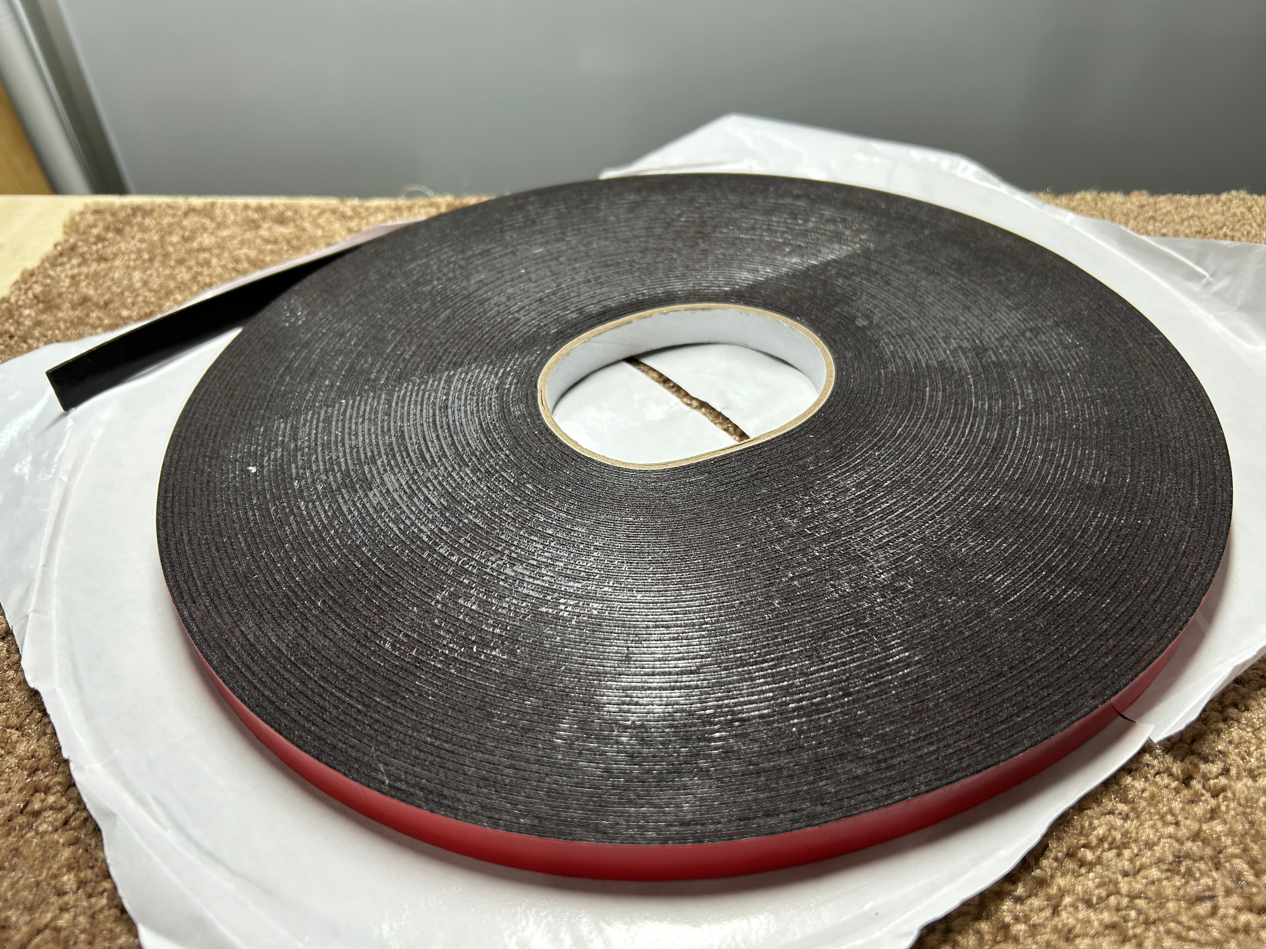 Black Foam Tape - 1/8" x 1/2" x 108" | Versatile Sealing & Insulation ...